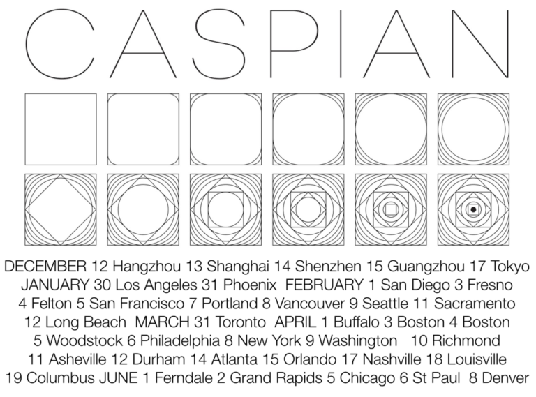 Caspian Live "Flowers of Light"; N.A. Tour - Burning Hot Events