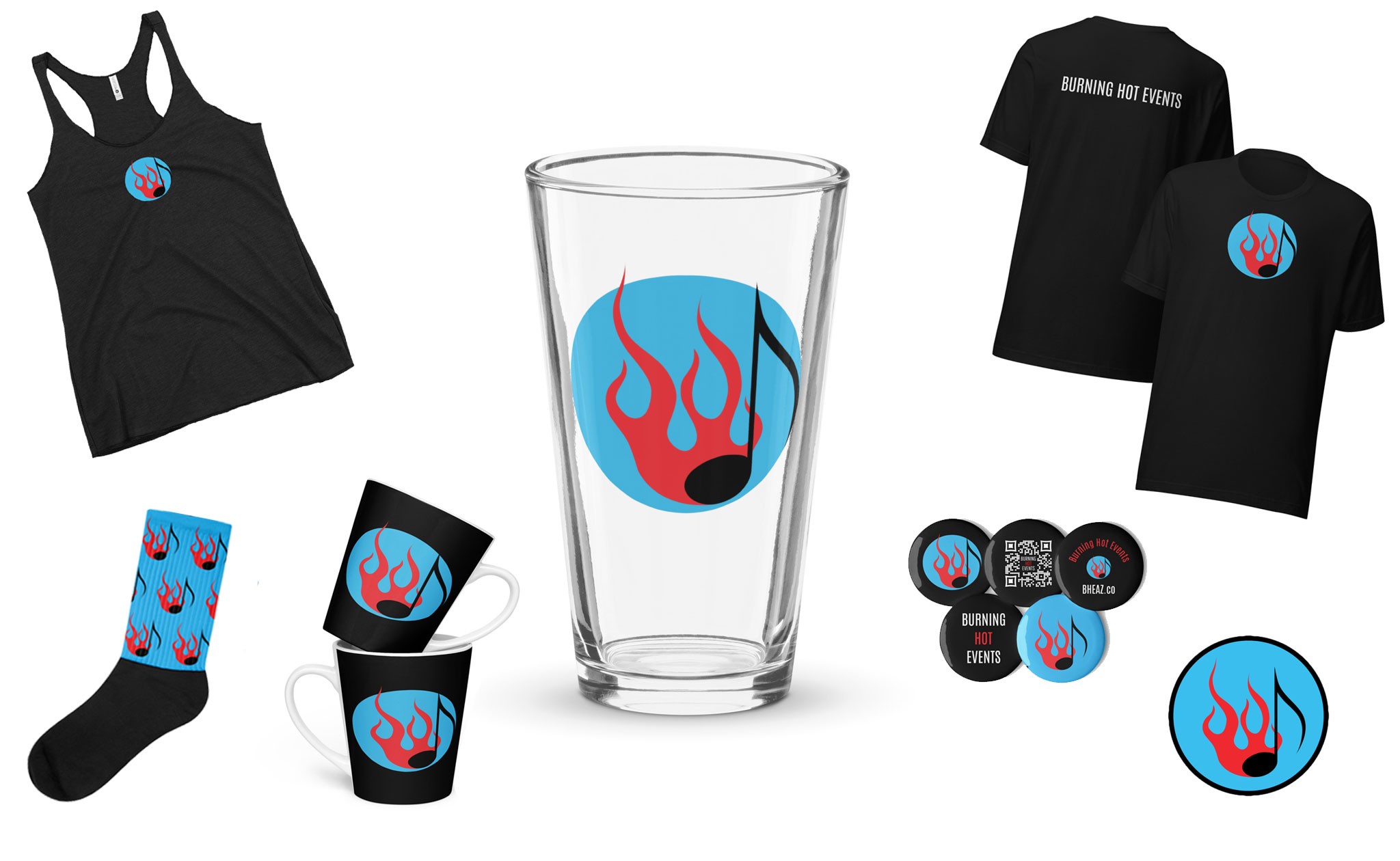 Merch - Support Our Artists! - Burning Hot Events